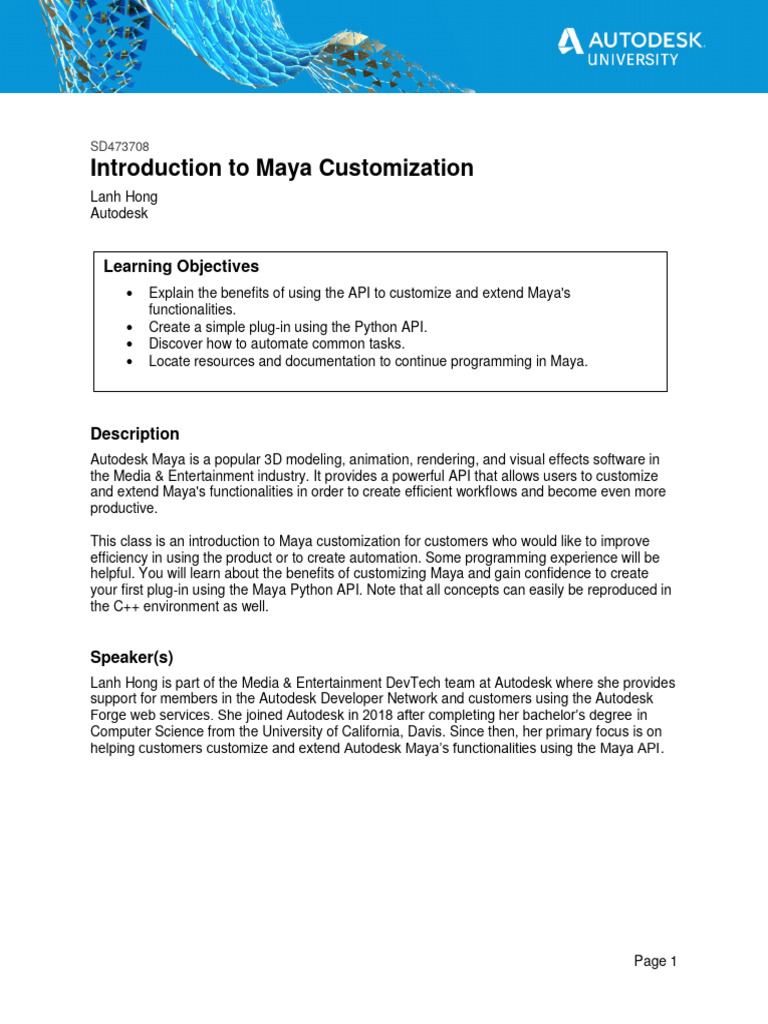 Class Handout SD473708 | PDF