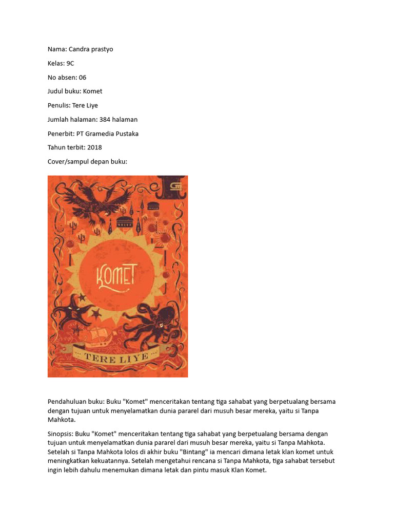 Buku Cerita Komet | PDF