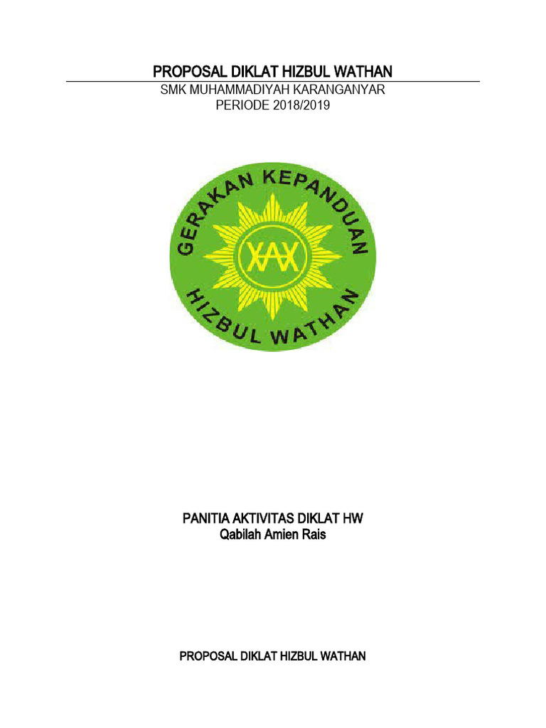 Proposal Diklatgab | PDF