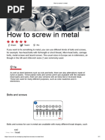 Hex Key Chart | PDF | Screw | Mechanical Engineering