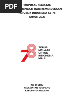 Contoh Proposal Kegiatan 17 Agustus Revisi | PDF | Perjalanan