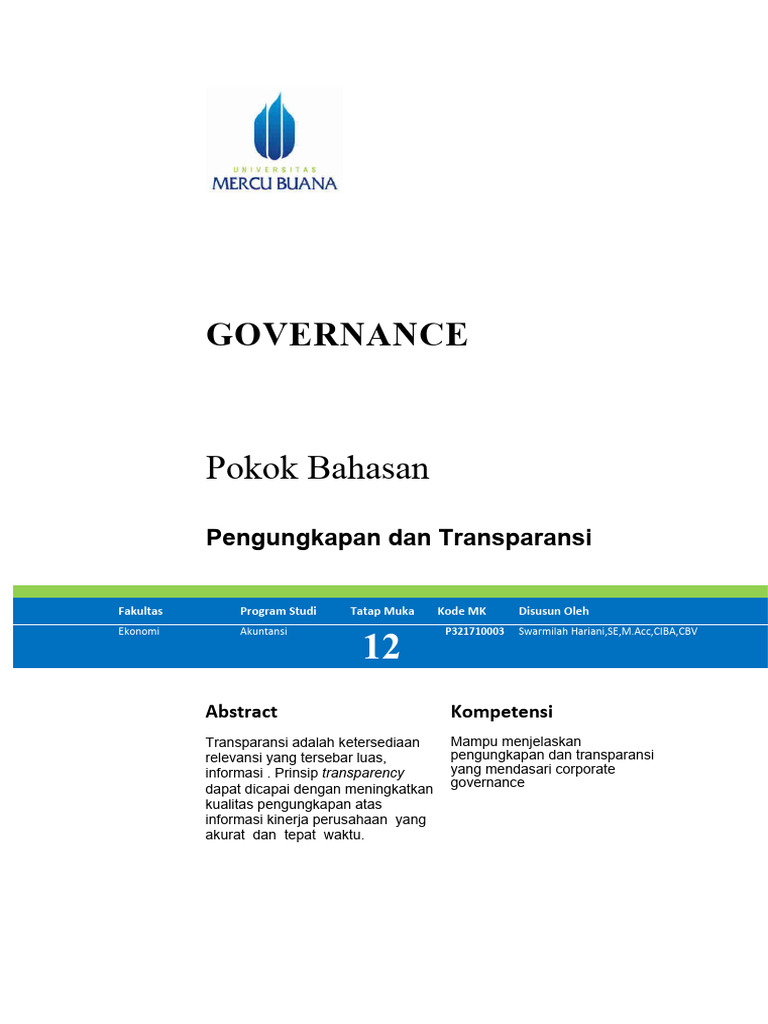 GCG Pertemuan 12 | PDF