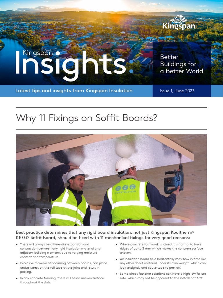 Kingspan Insights Why 11 Fixings Brochure en Au | PDF | Concrete ...