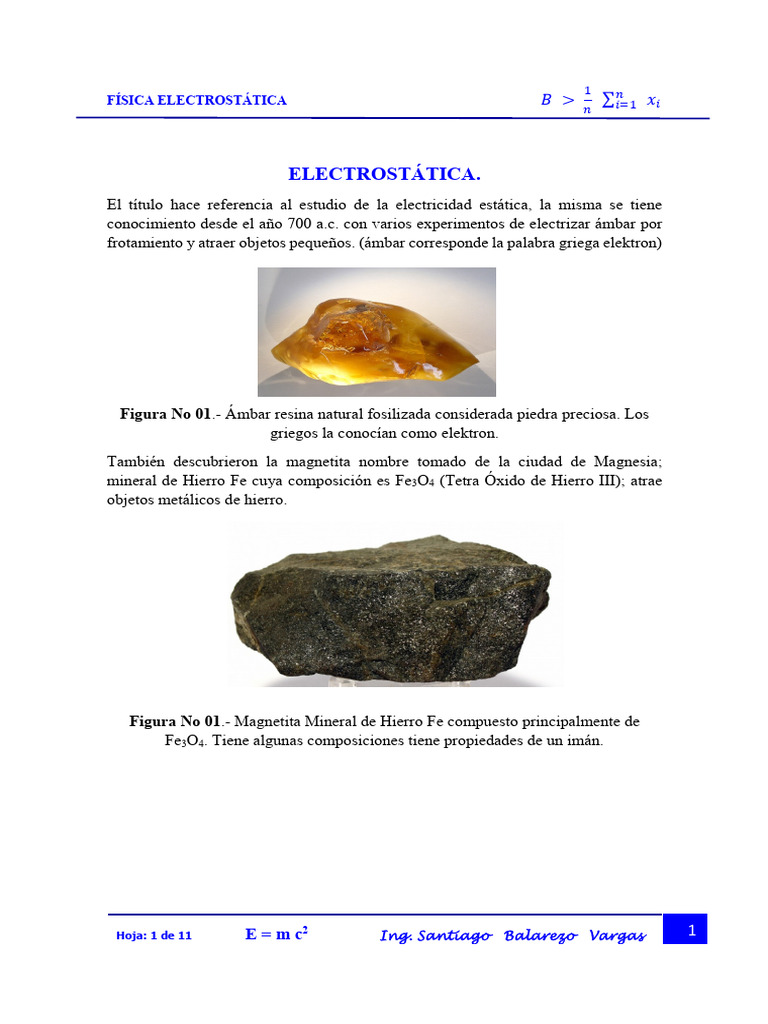 CLASES de FÍSICA ELECTROSTÁTICA | PDF