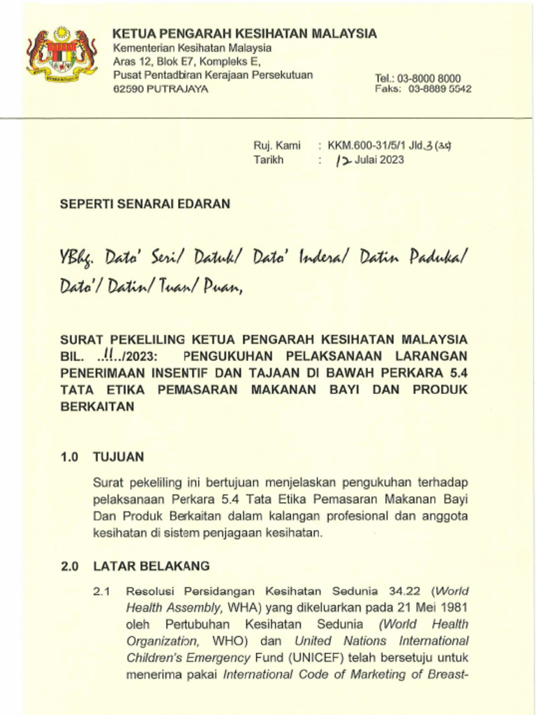 Surat Pekeliling KPK Bil.11 - 2023 | PDF