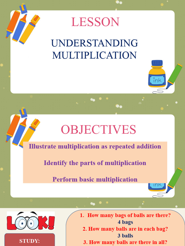 Gmaths2 - Q2L9 - Understanding Multiplication | PDF