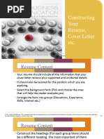 AIM Resume Guidance | PDF | Résumé | Behavior Modification