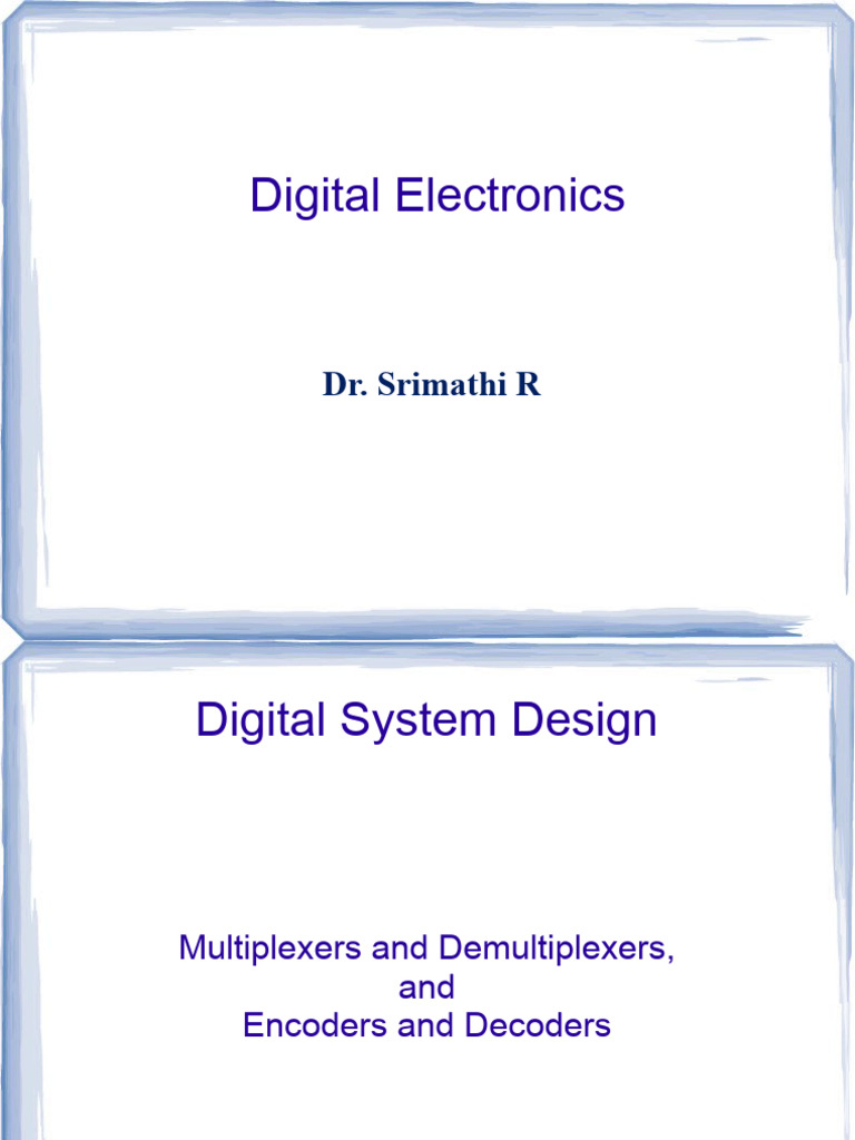 Encoder Decoder Multiplexers and Demultiplexers | PDF | Teaching ... Encoder Decoder Multiplexers and Demultiplexers | PDF | Teaching ...