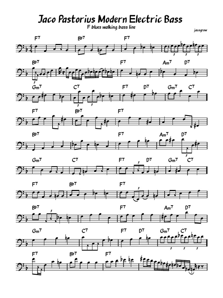Jaco Walking | PDF | Jazz
