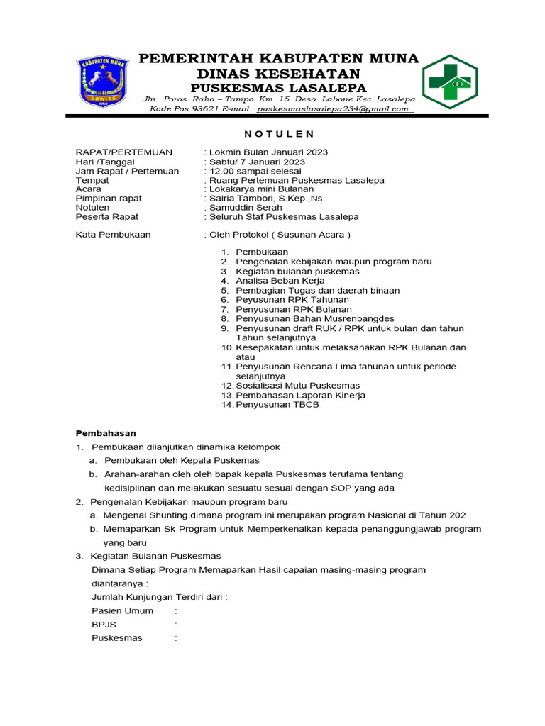 Notulen Jan-Juli 2023 | PDF