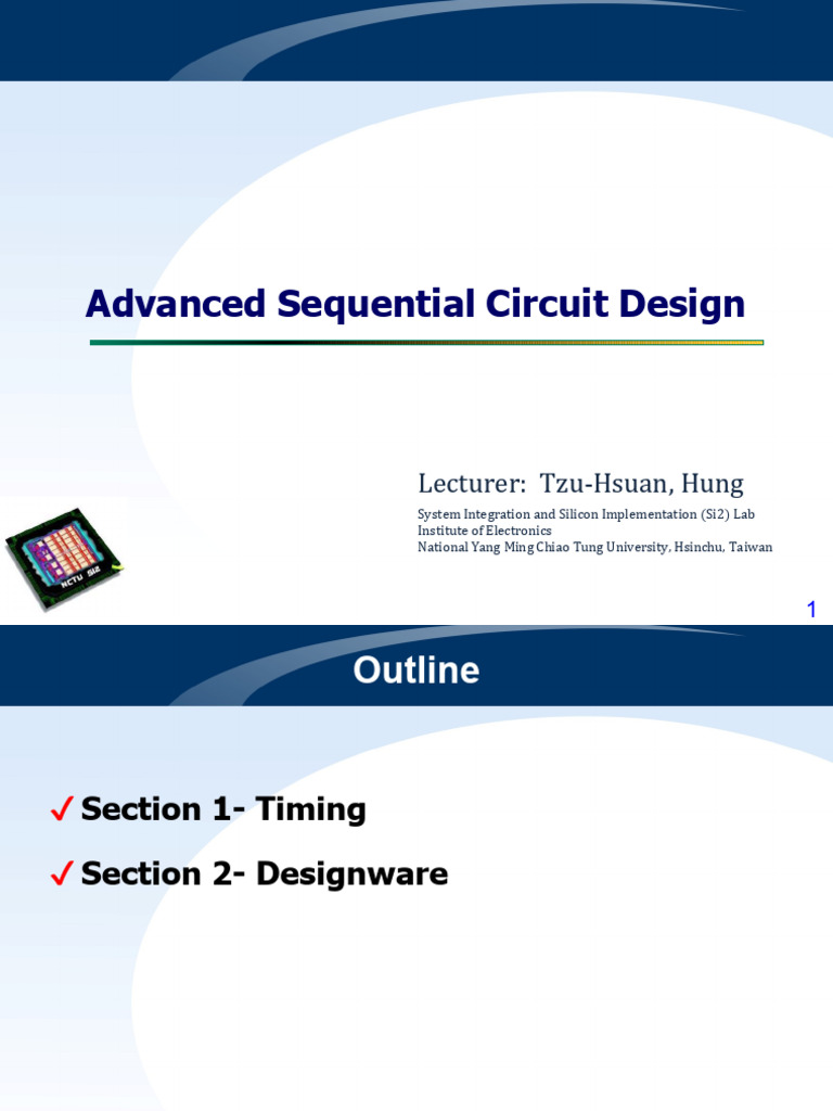 Lec04 Advanced Sequential Circuit Design Pdf Hardware Description Language Logic Synthesis 