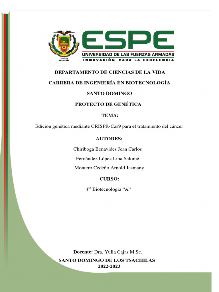 Proyecto Avance 2 | PDF | Cáncer | Adn