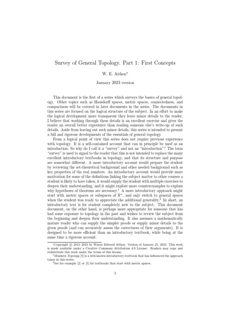 Topology First Concepts | PDF Topology First Concepts | PDF