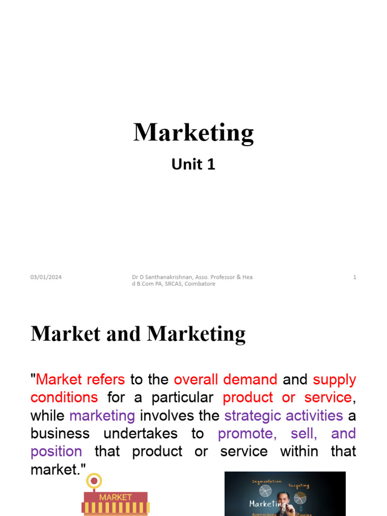 Marketing Management Study Material | PDF | Career & Growth | Business