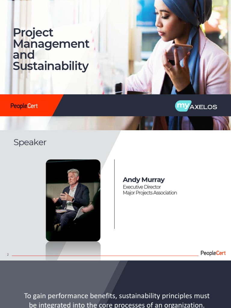 Project Management and Sustainability | PDF