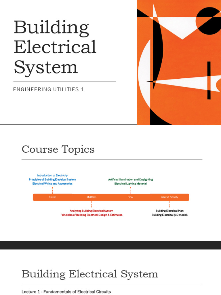 Lecture-2-Building-Electrical-System | PDF