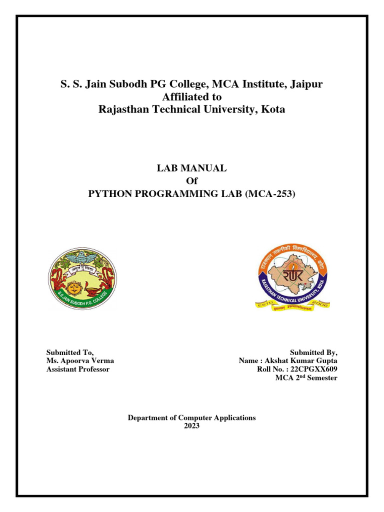 Akshat | PDF | Python (Programming Language) | Computer Programming