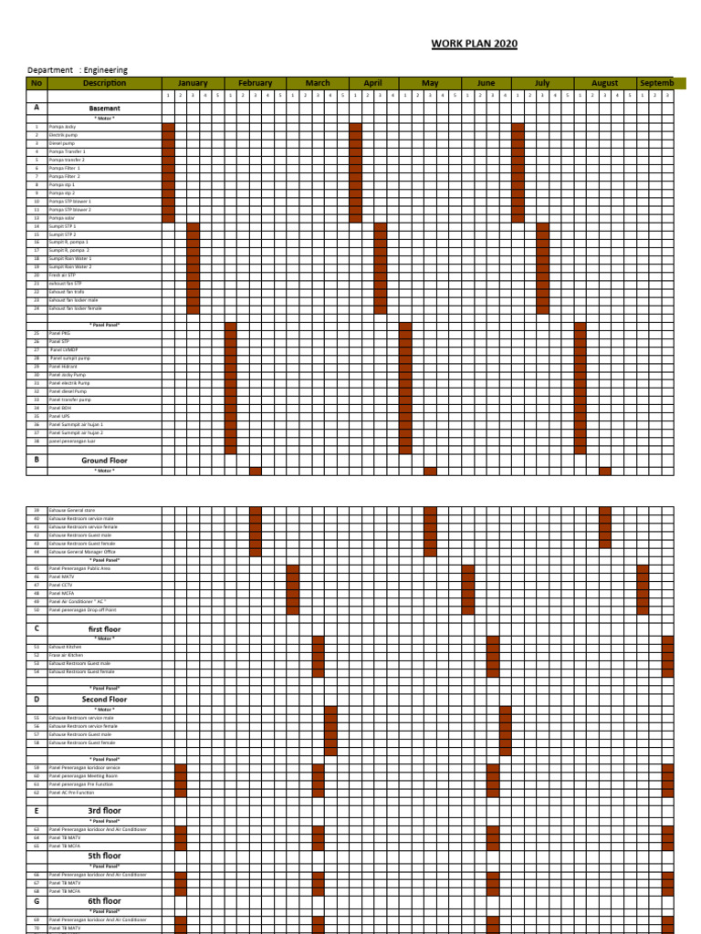 Work Plan Engineering 2020 | Download Free PDF | Building Engineering ...