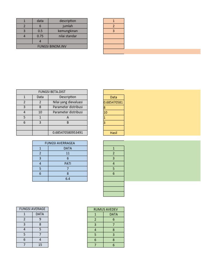 Rumus Exel (Aplikasi Komputer) | PDF