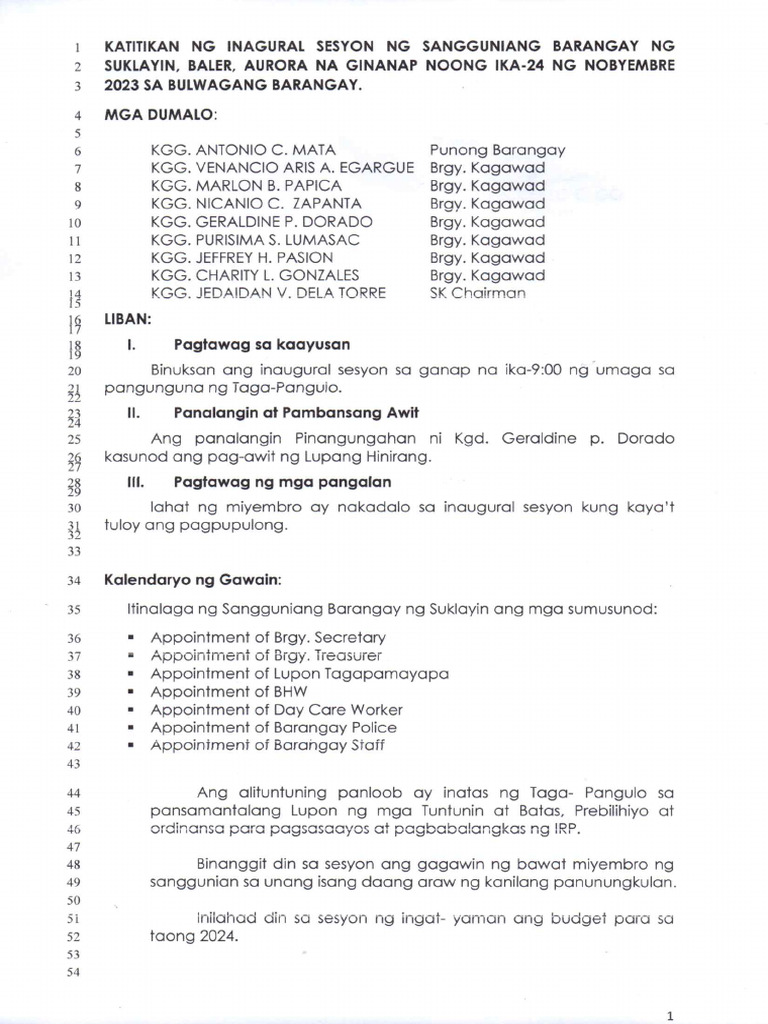 Inaugural Session1 | PDF