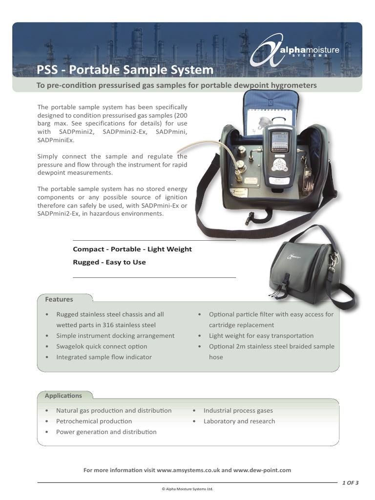 PSS_Portable_Dewpoint_Sample_System | PDF