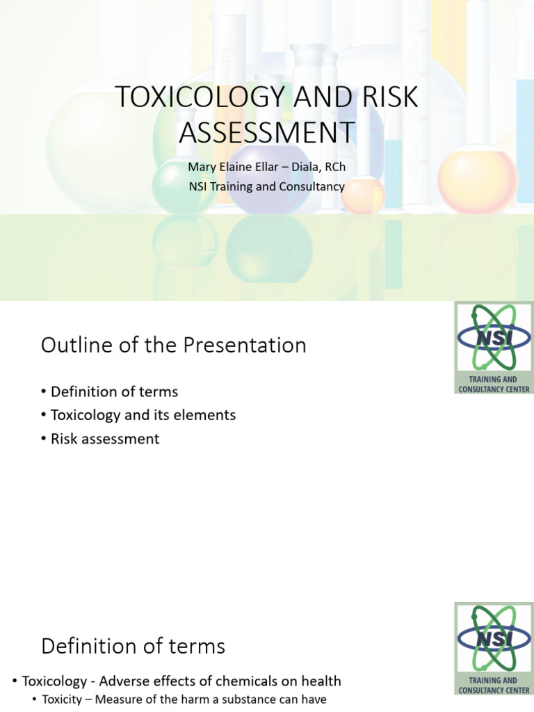CMP - Basics of Toxicology and Risk Assessment | PDF