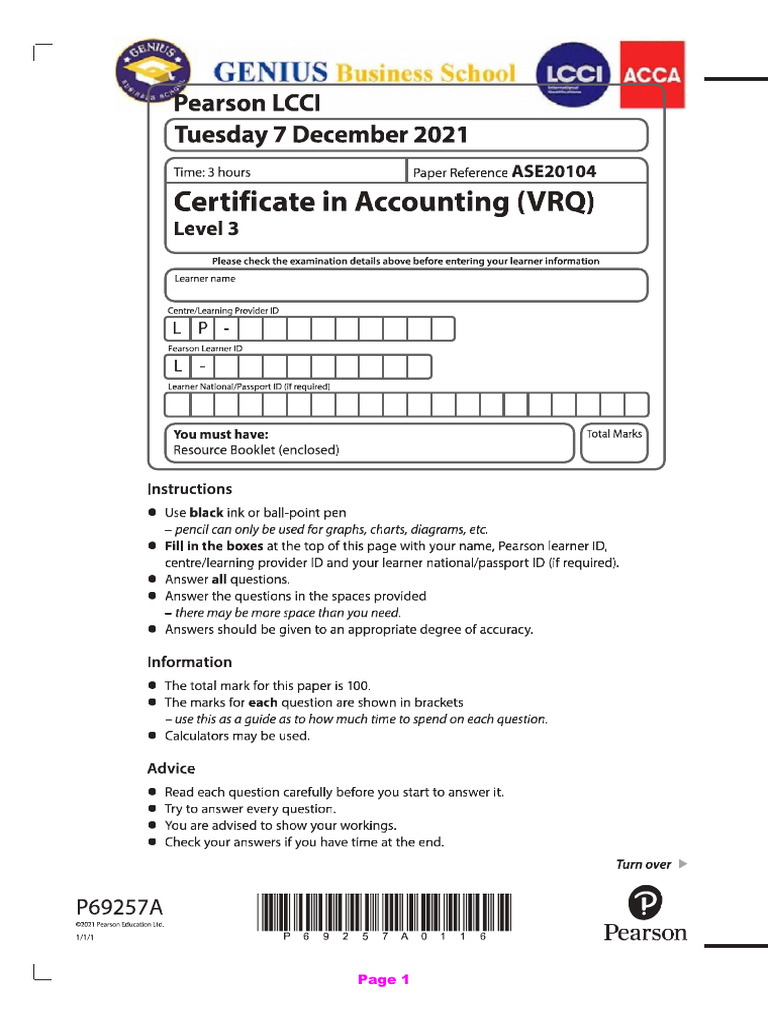 December 2021 QP, RB - Model Answers | PDF