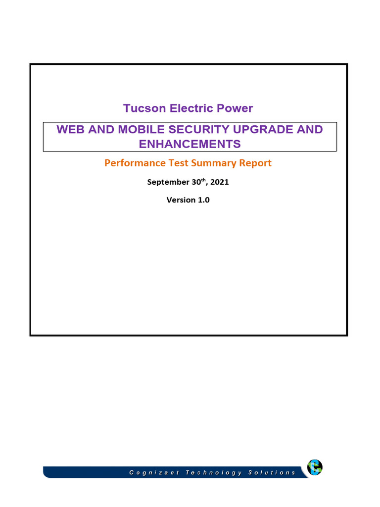 TEP - Web and Mobile Security Upgrade and Enhancements - Performance ... TEP - Web and Mobile Security Upgrade and Enhancements - Performance ...
