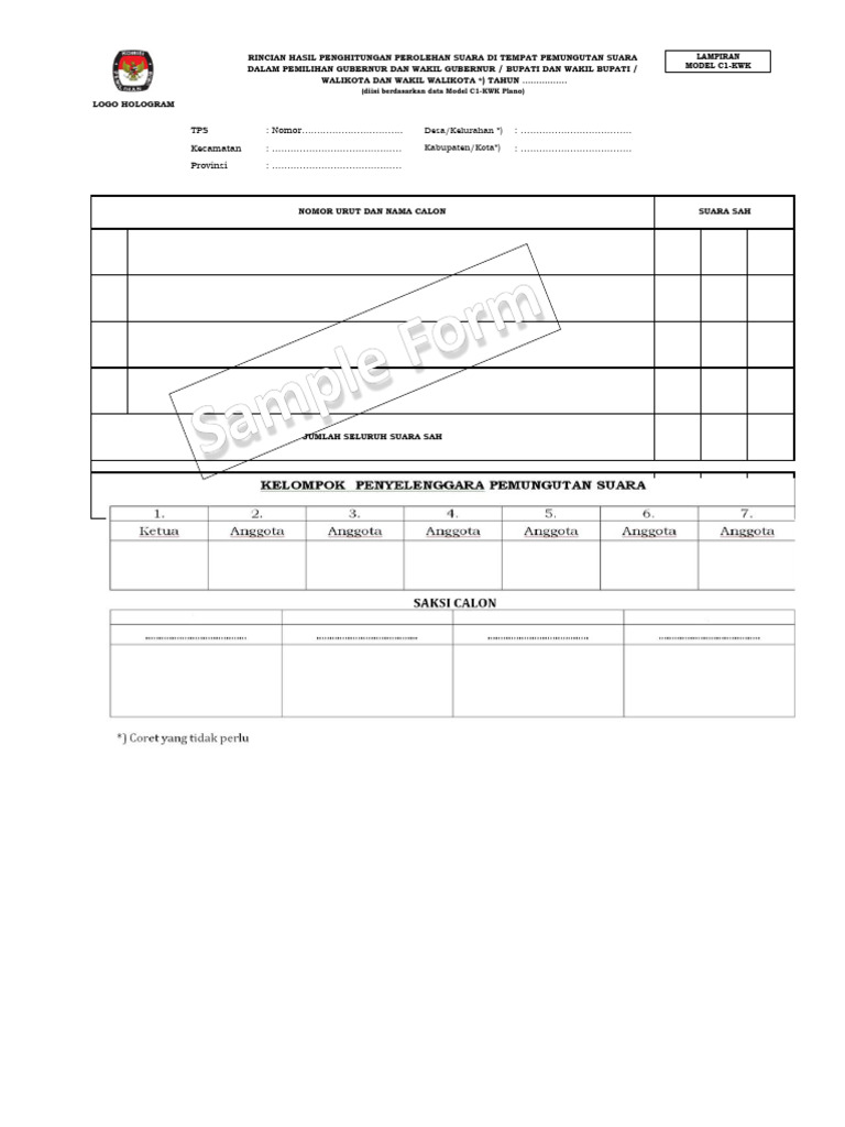Model c1-Kwk 4 Kolom | PDF