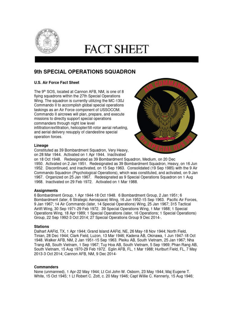 9th SOS Factsheet | Download Free PDF | International Security ...