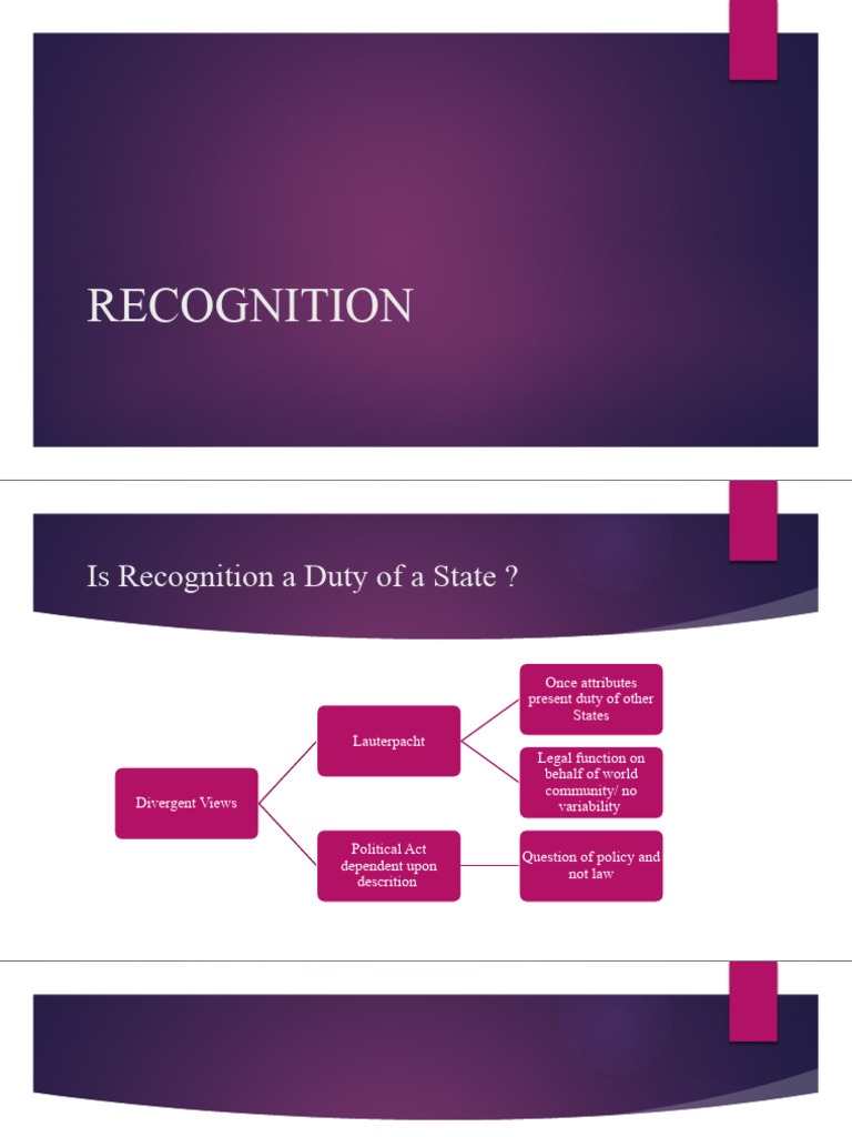 International Law Recognition and Duty | PDF