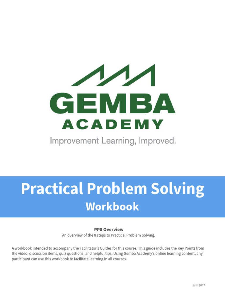 PPS Overview Workbook | PDF | Six Sigma | Cognition