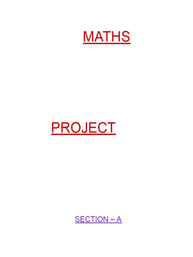 Class 11 ISC Maths Project | PDF | Function (Mathematics) | Monotonic Function