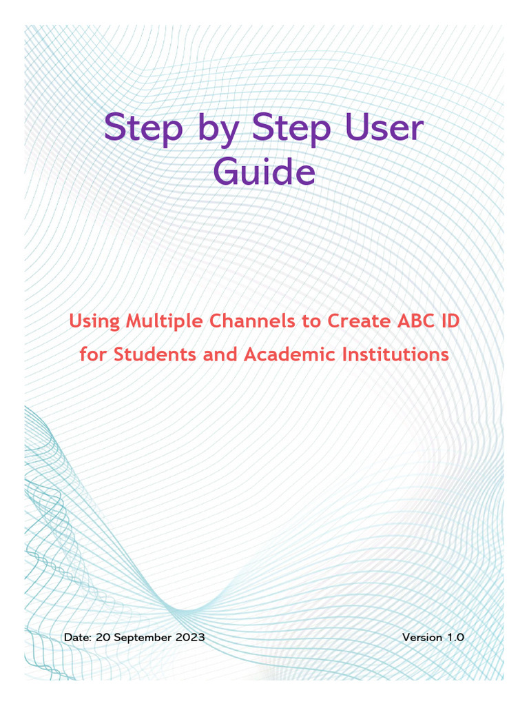 Step by Step Guide ABCID V1 1 6730 | PDF | Personal Identification ...