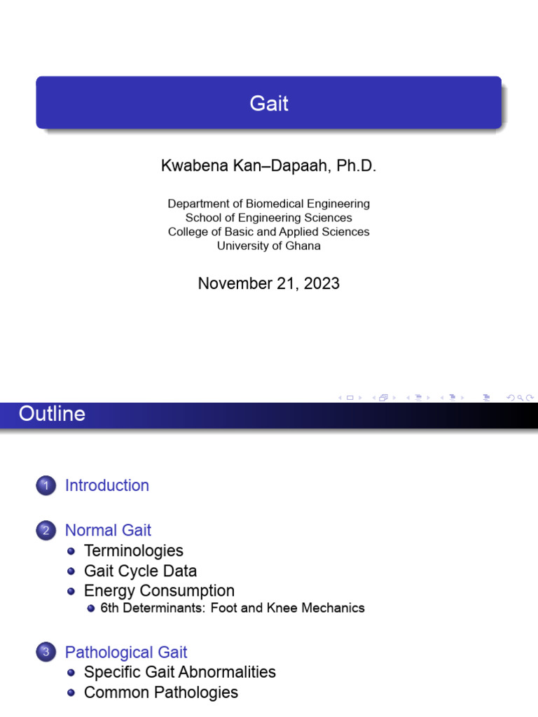Gait | PDF