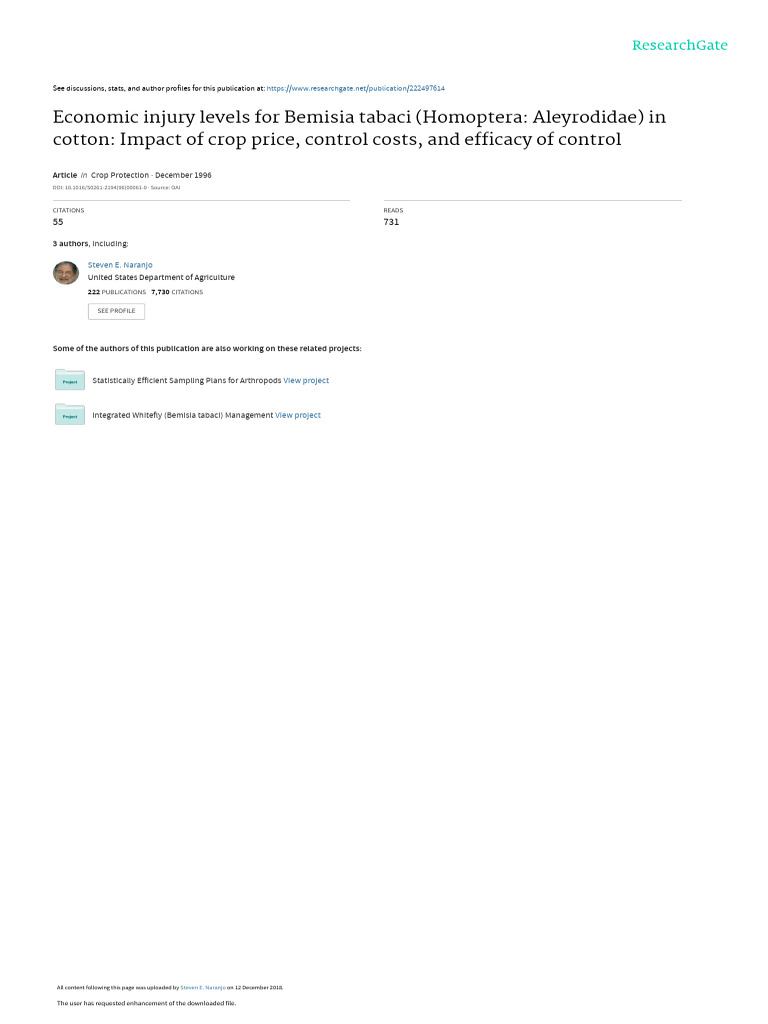 Economic_injury_levels_for_Bemisia_tabaci_Homopter | PDF