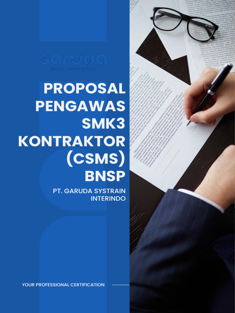 Proposal Pelatihan CSMS BNSP PT. Garuda Systrain Interindo Update Q4 2023 | PDF