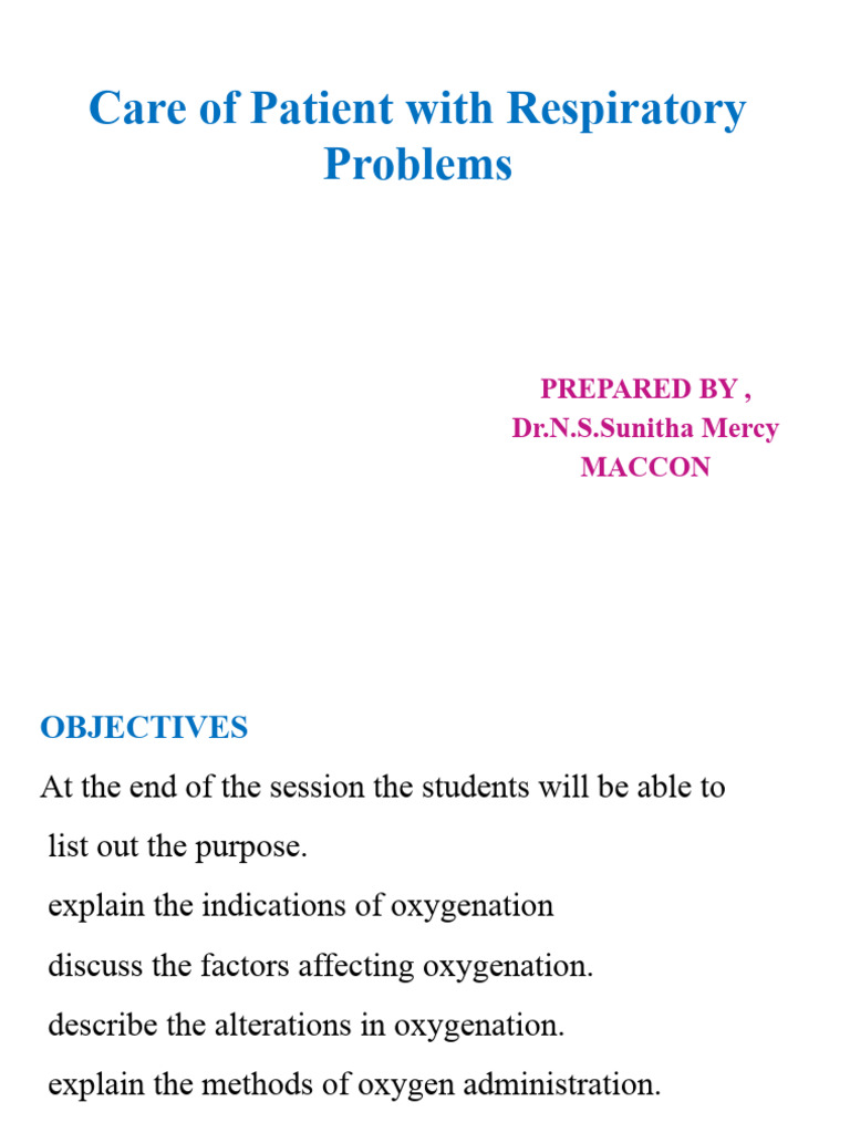 Maccon Fon Therapeutic | PDF | Breathing | Hypoxia (Medical)