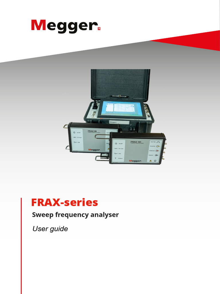 1 User Guide Alat Uji Sfra Trafo Merk Megger Tipe Frax Series Pdf