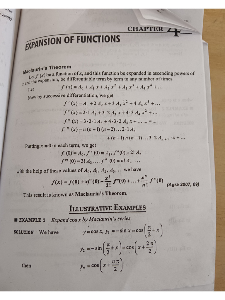 Expansion of Function | PDF
