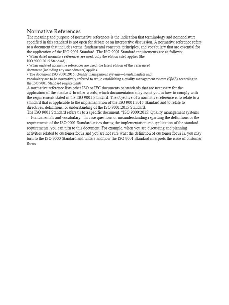 Normative Reference | PDF