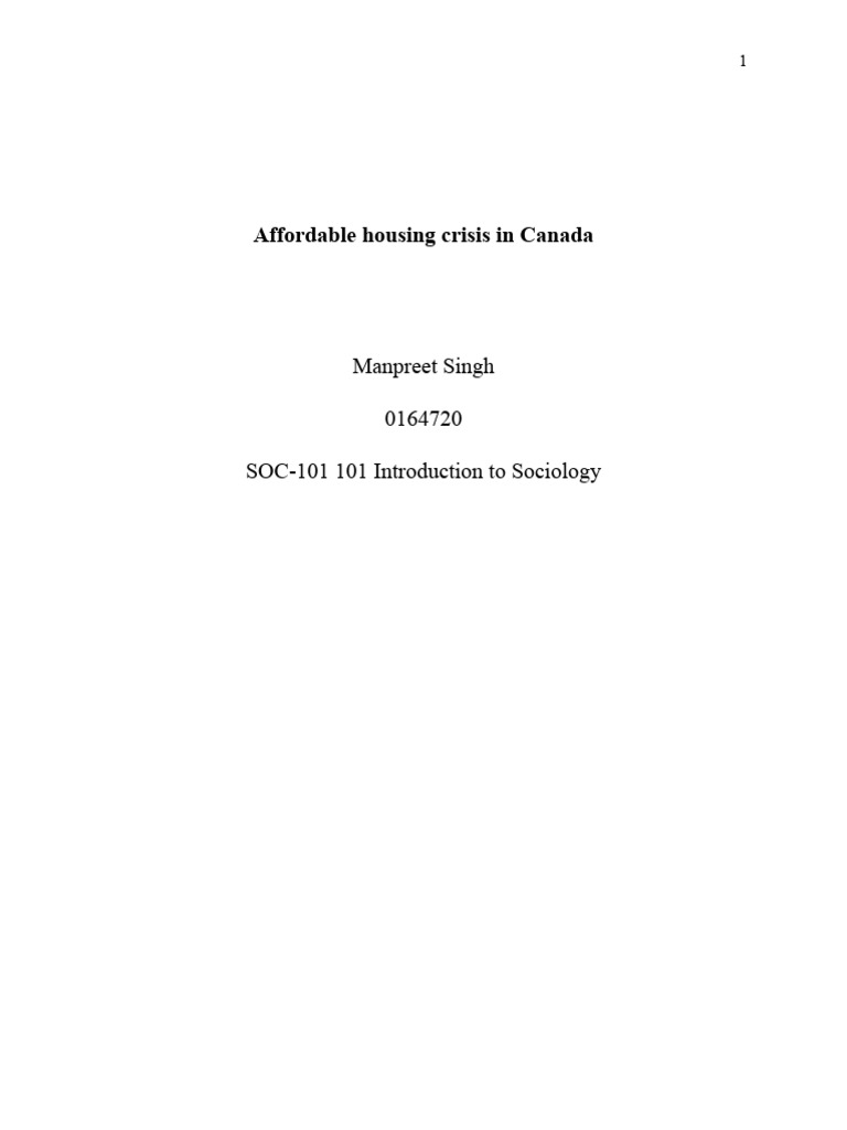Affordable Housing Crisis in Canada | PDF | Affordable Housing | Housing Affordable Housing Crisis in Canada | PDF | Affordable Housing | Housing