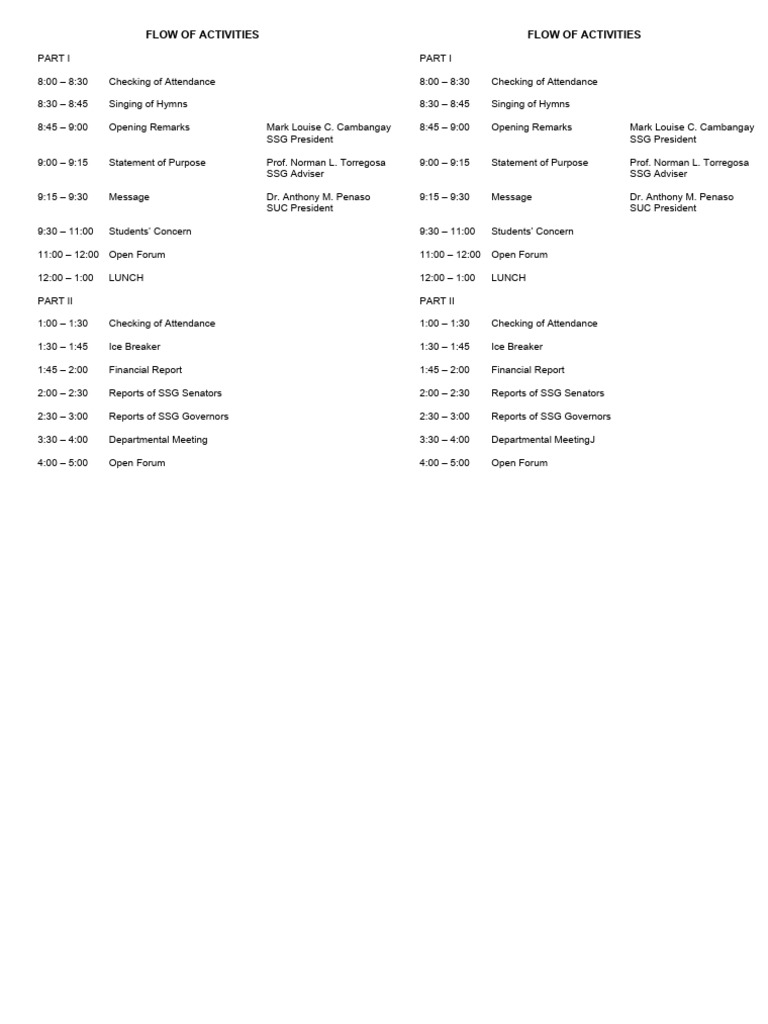 General Assembly Program - Draft | PDF