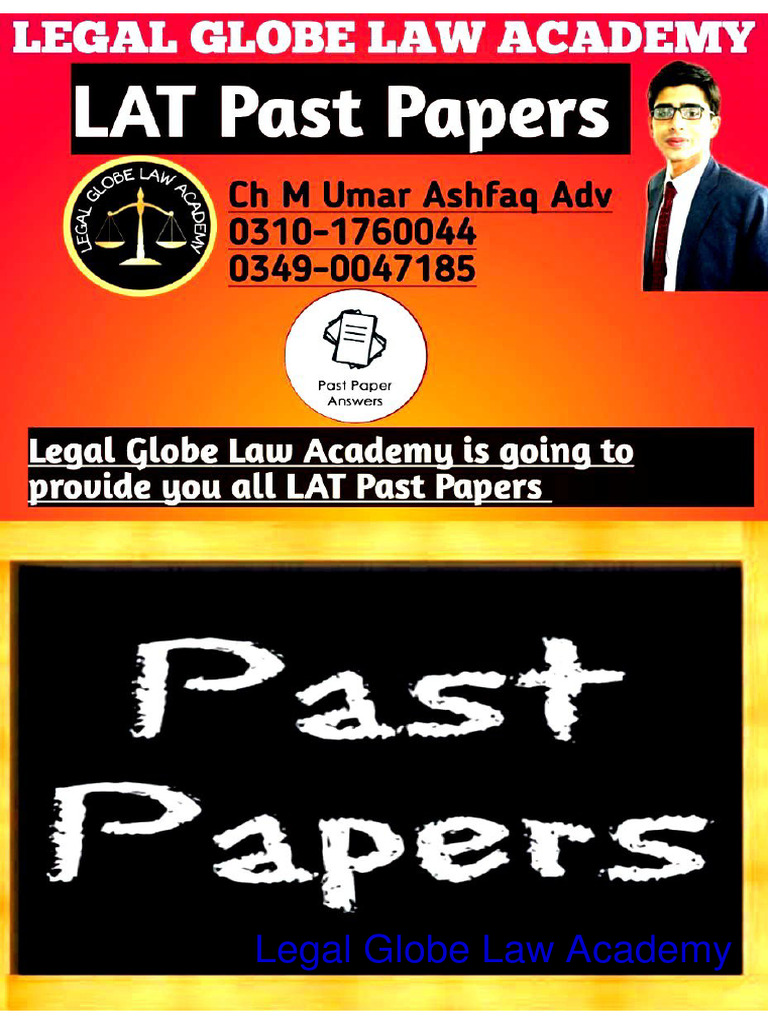 All LAT Past Papers by Legal Globe Academy - (5) - Watermarked | PDF