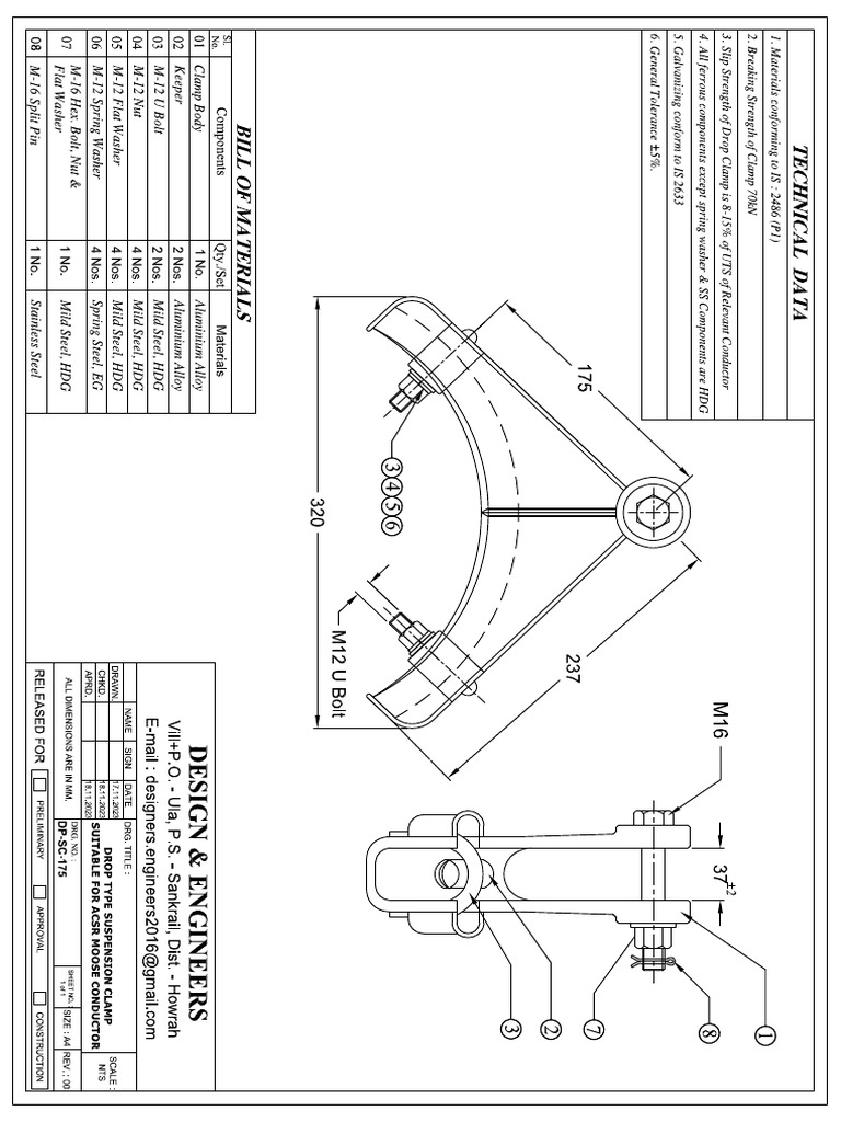 Drop Clamp For Moose Conductor | PDF