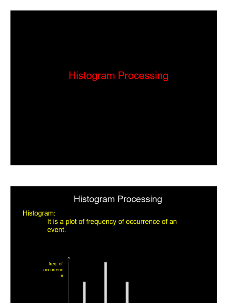 Histogram Dip Images Contrast | PDF | Probability Density Function ...