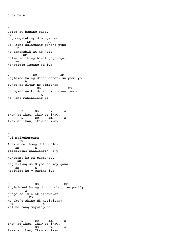 SunKissed Lola - Pasilyo Chord - HTML | PDF