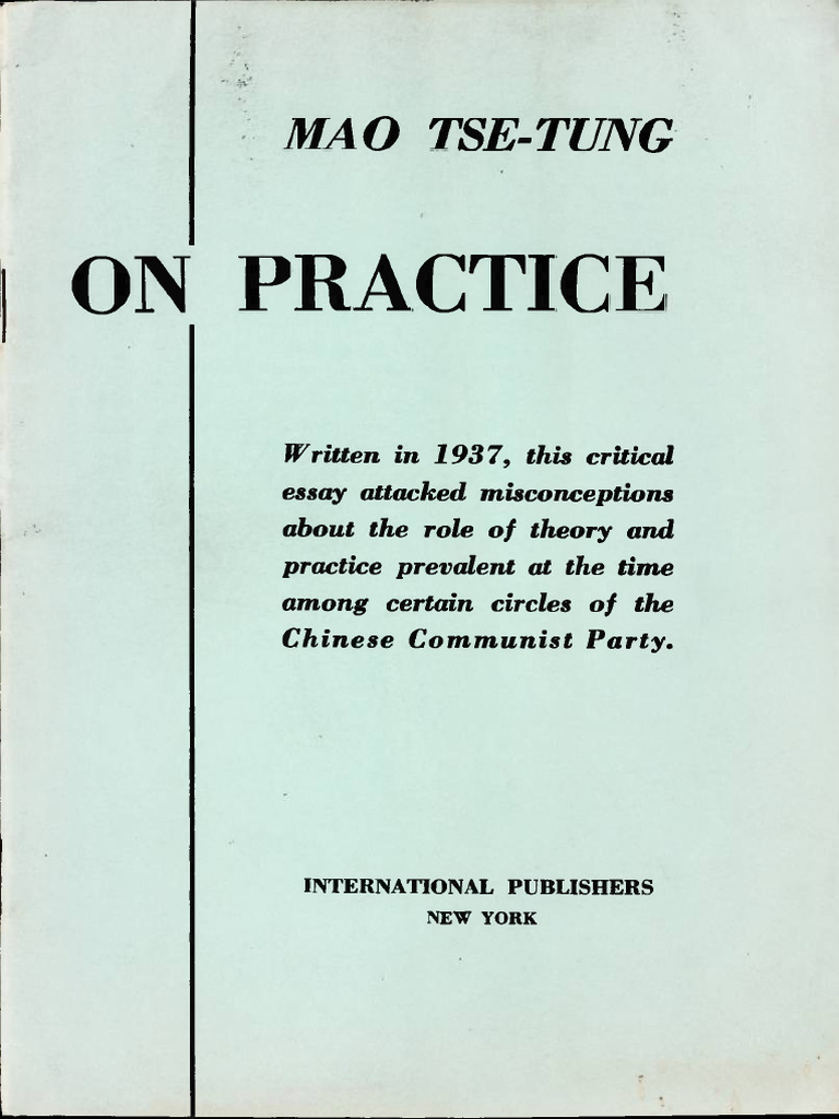 On Practice-Mao | PDF