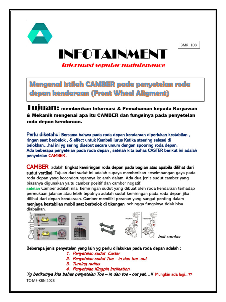 INFOTAINMENT Camber Wheel | PDF