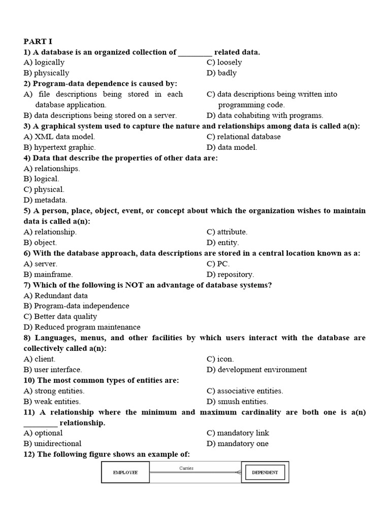 Review 01 | PDF | Databases | Data Model